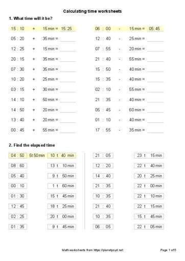 Elapsed time and +/- - 5 pages - Planetpsyd